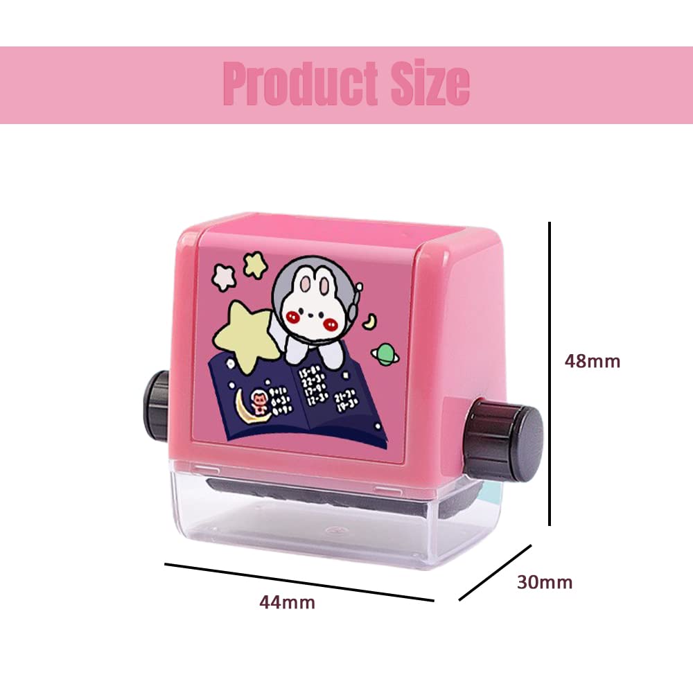 Math Roller Stamp for Addition Subtraction Multiplication Division, Roller Number Teaching Practice Math Stamp Roller Digital Teaching Stamp, Math Practice Number Rolling Stamp (4 Pcs -All)