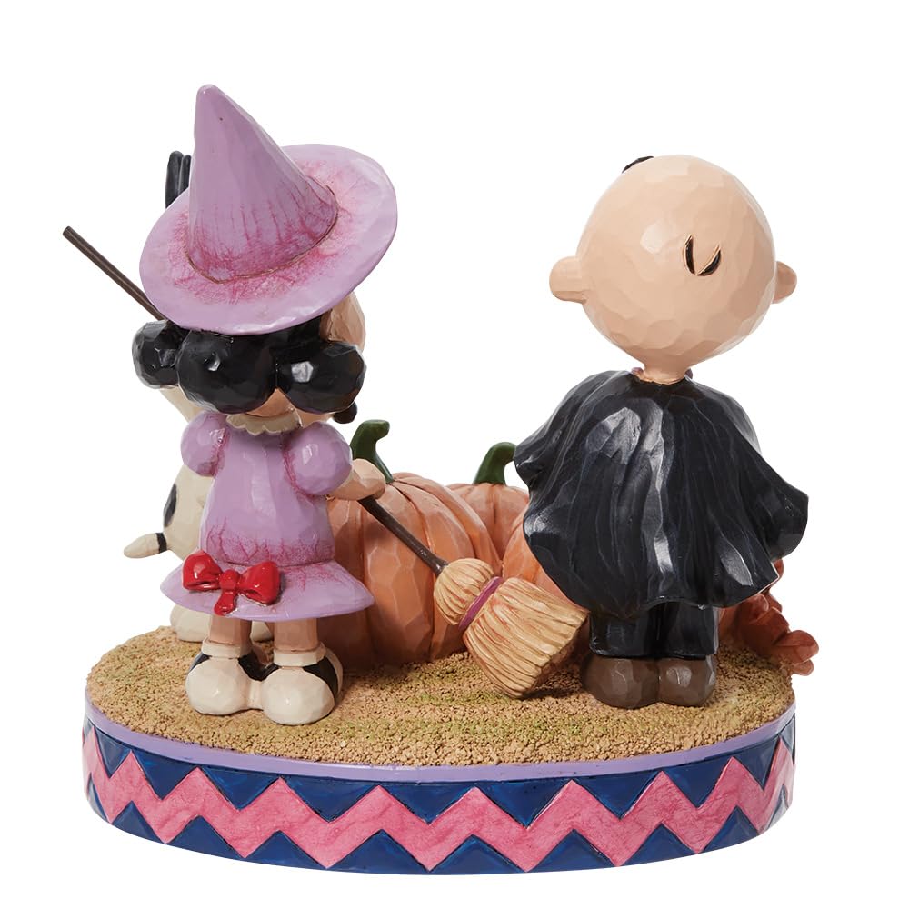 Enesco Peanuts by Jim Shore Peanuts The Gang Dressed for Halloween Figurine, 5.55 Inch, Multicolor