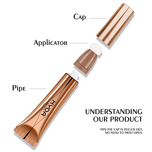KYDA Blush Beauty Wand, Shimmer Face Blush with Cushion Applicator, Natural Pearl Finish, Silky Smooth Creamy Formula, Lightweight Blendable Blush Rouge Stick, by Ownest Beauty-Pearl Pink