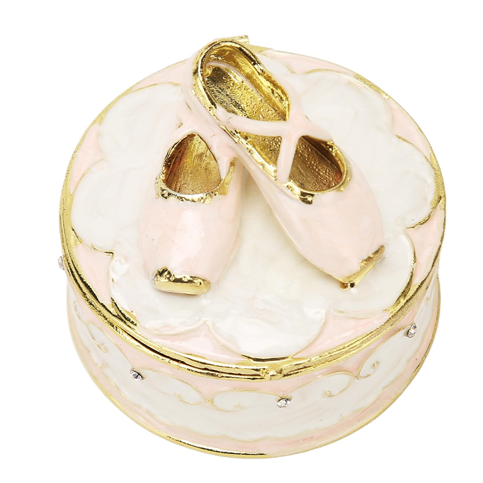 MINGZHE Jewelry Box Ballet Shoes Trinket Boxes Ring Holder Box Jewelry Organizer Box for Stud Earrings, Rings, Necklaces, Bracelets