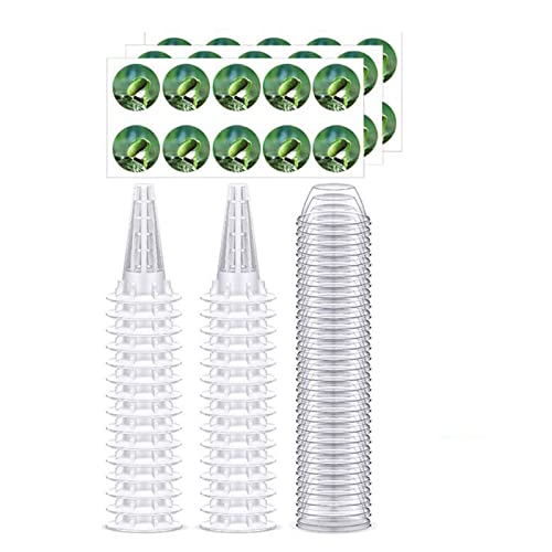Seed Pods Kit for Aerogarden, Indoor Hydroponics Supplies, Plant Seed Starter Kit Gardening Growing System (30pcs/Set (Seedling Cover + Sticker + Planting Basket))