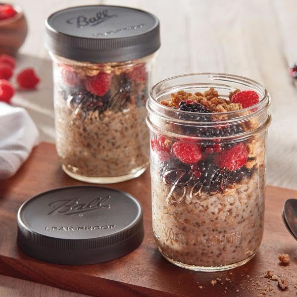 Ball Mason Jar Lids - Regular Mouth (Mason Jar Caps) - Leak Proof (Standard)