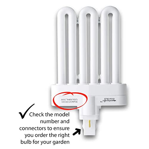 AeroGarden 100340 Fluorescent Grow Light Bulb (2-Pack), White