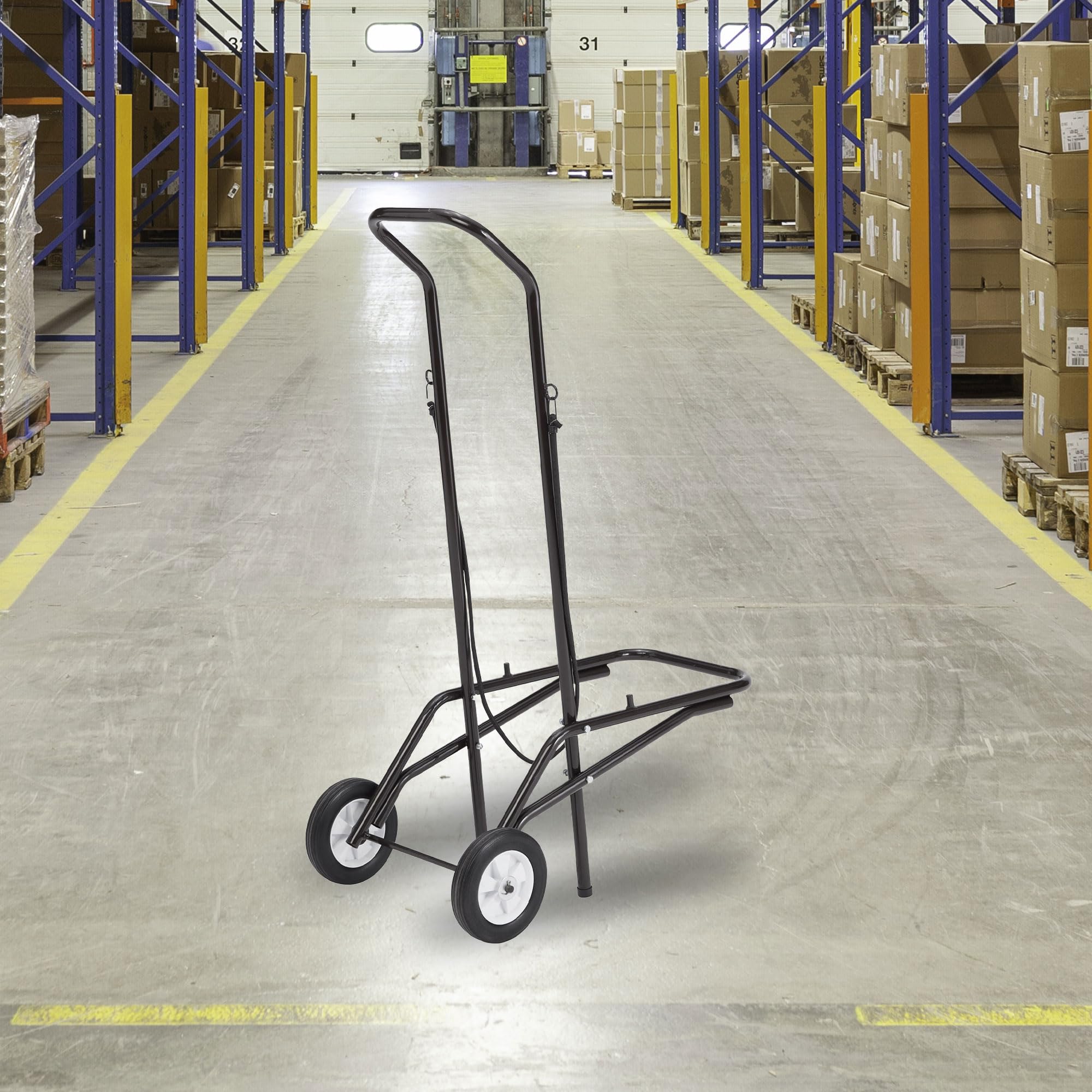 National Public Seating Powder Coated Steel Dolly for 9000 Chair - Dark Brown