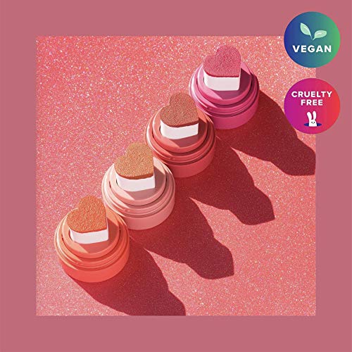 Kaja Blush - Cheeky Stamp | 7 Shades, Buildable & Blendable Shade with Heart-shaped Applicator, Sunkissed Finish, 07 Spicy, 0.17 Oz