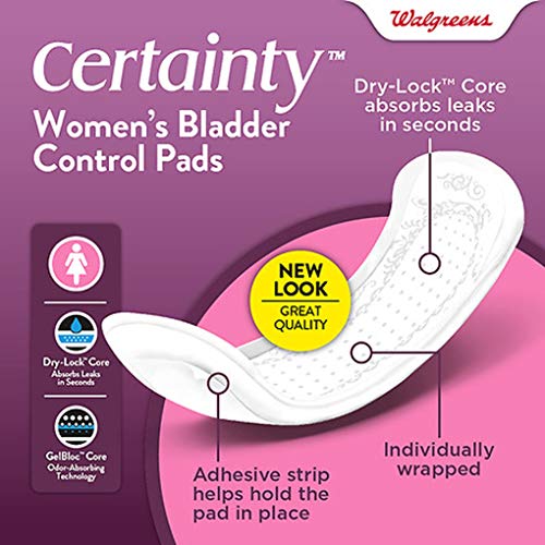 Walgreens Certainty Women's Bladder Control Pads, Ultimate Absorbency, Regular Length (4)