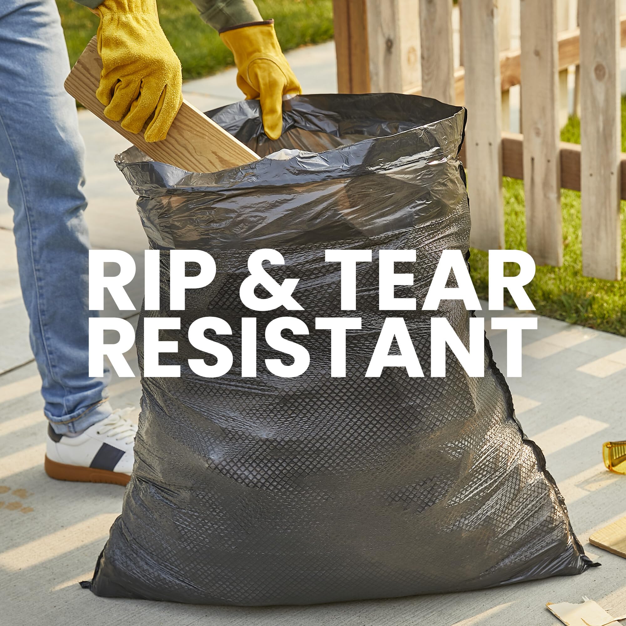 GLAD ForceFlex Large Drawstring Trash Bags, 30 Gallon Black Trash Bags for Large Kitchen Trash Can, Mountain Air Scent to Eliminate Odors, 50 Count (Package May Vary)