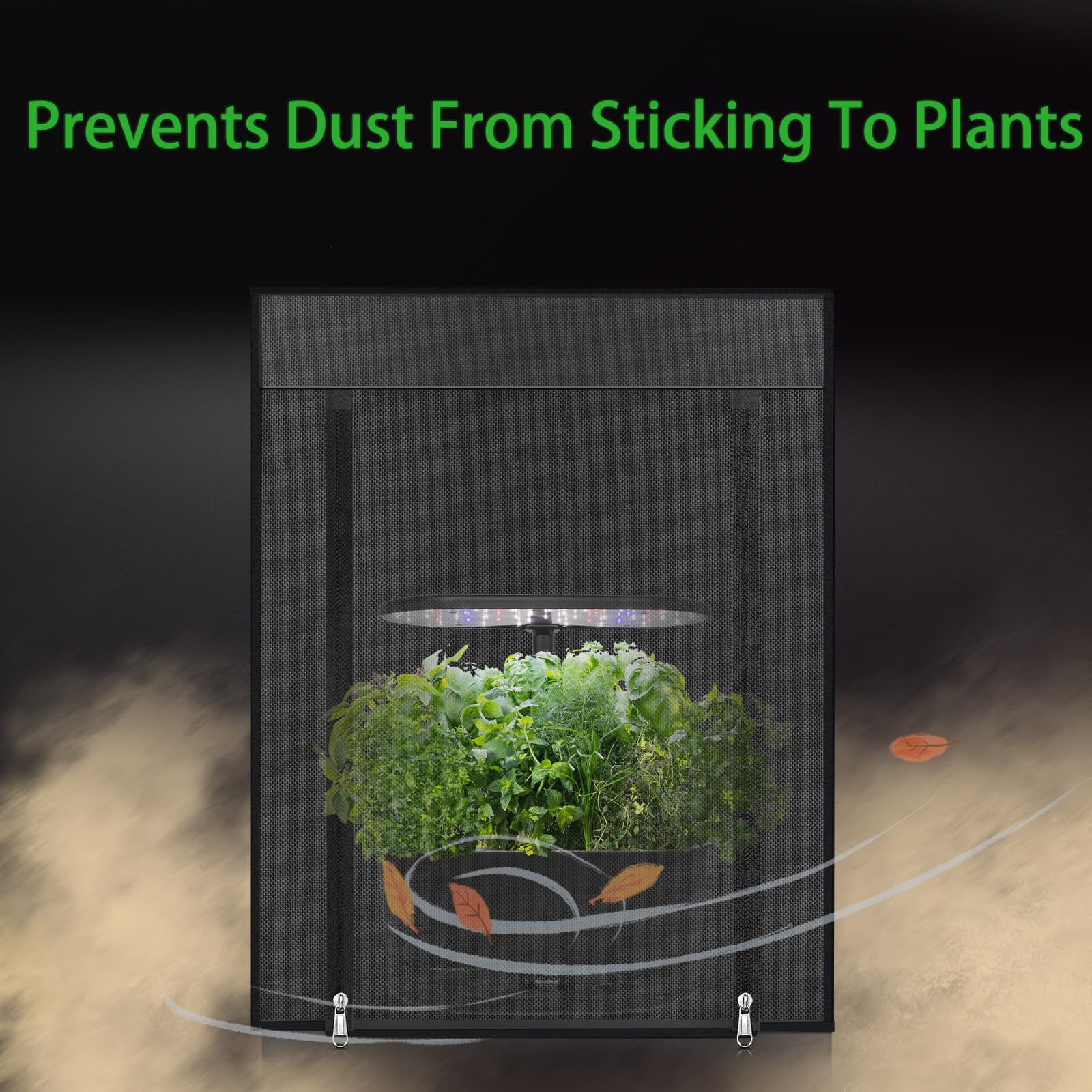 Grow Tent for Aerogarden Hydroponic Grow System,18.9''x13.7''x20.8'', Grow Machine Protective Cover,Black Indoor Hydroponic Anti-Light Complete System,High Reflective Mylar for Hydroponic Indoor Plant