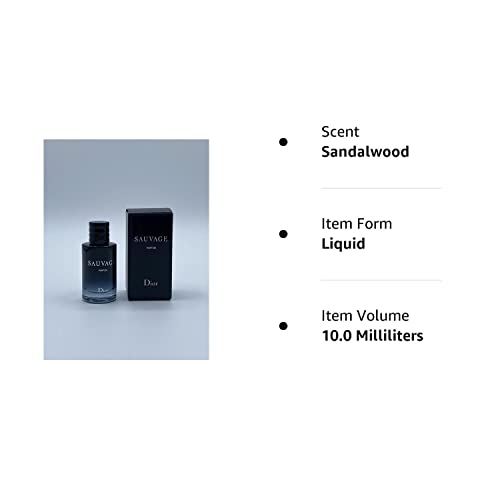 Dior Sauvage Parfum for Men - .34 oz./10ml Mini