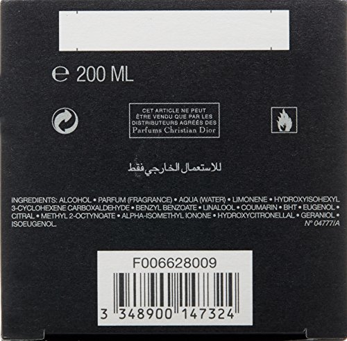 Fahrenheit By Christian Dior For Men. Eau De Toilette Spray 6.8 Oz.