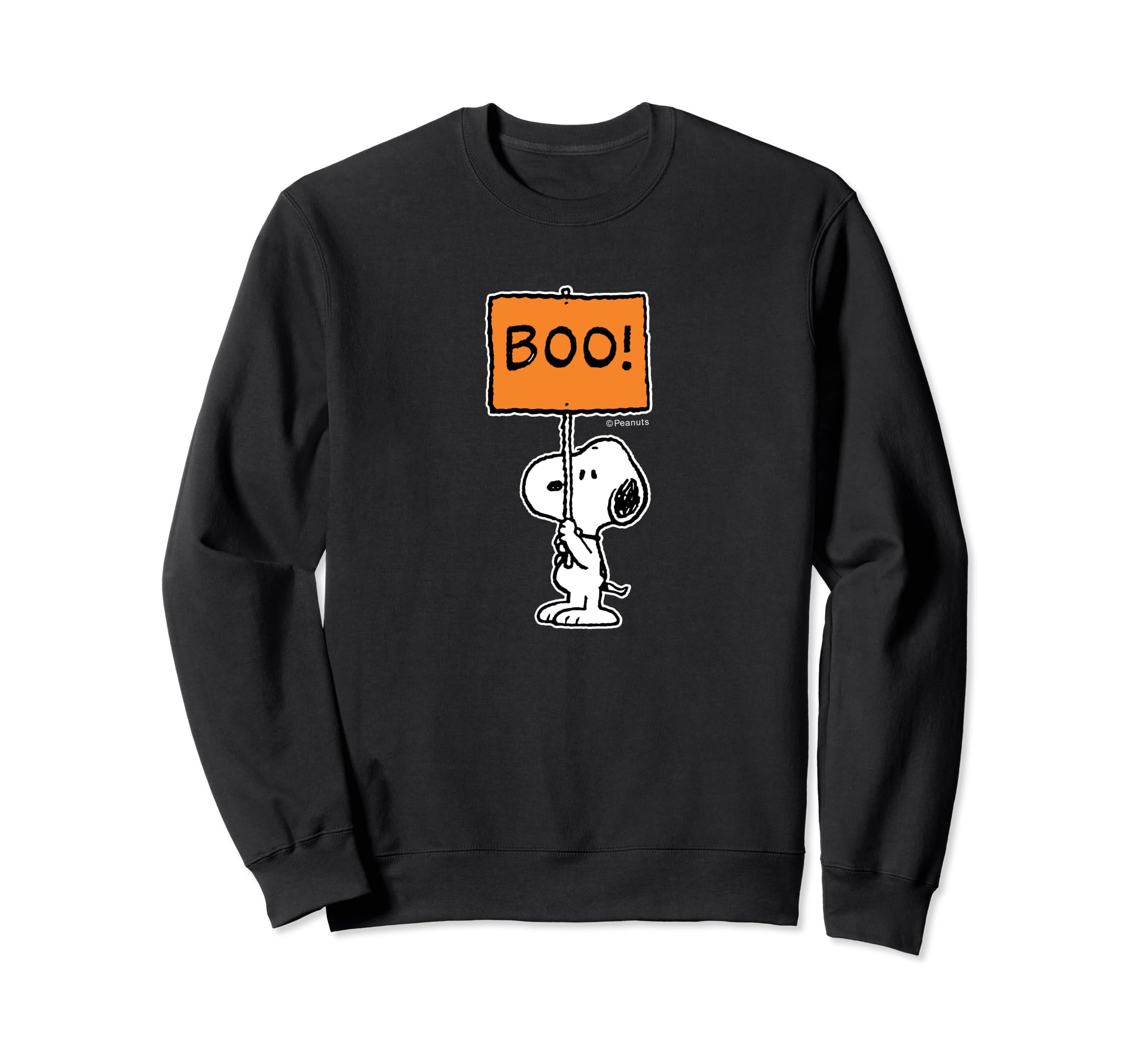 Peanuts - Halloween - Snoopy Boo Sign Sweatshirt