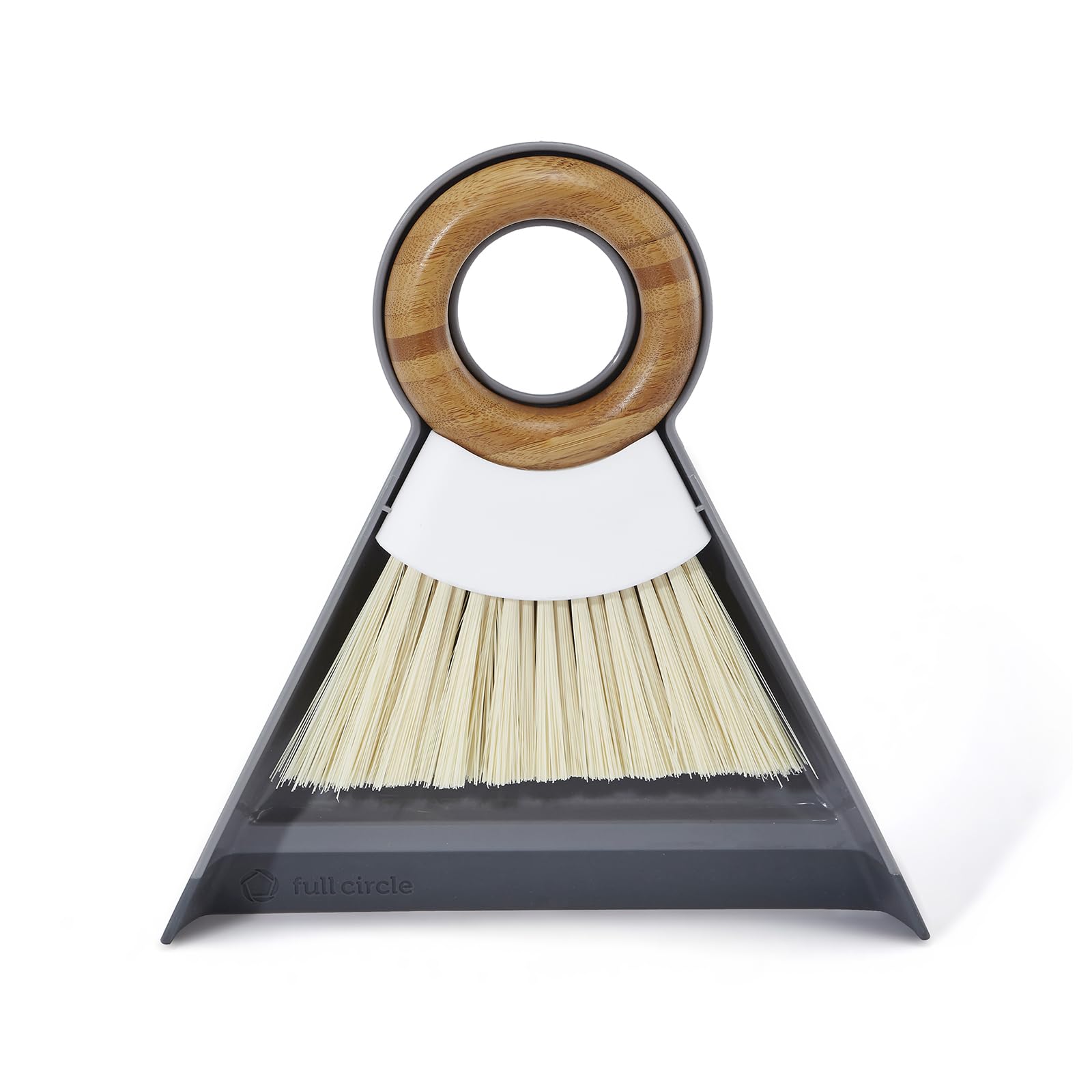 Full Circle and Brush Set, White Tiny Team Mini Dustpan