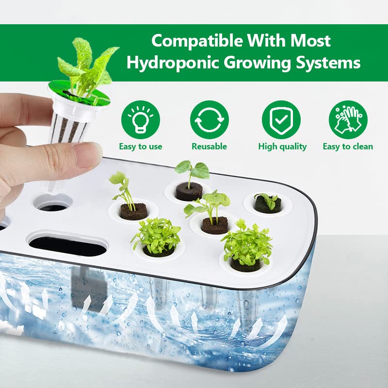 162 pcs Seed Pod Kit for Aerogarden, Grow Anything Kit for Hydroponics, Hydroponics Supplies with 40 Grow Sponges, 40 Grow Baskets, 40 Pod Labels, 40 Grow Domes, 1 A&B