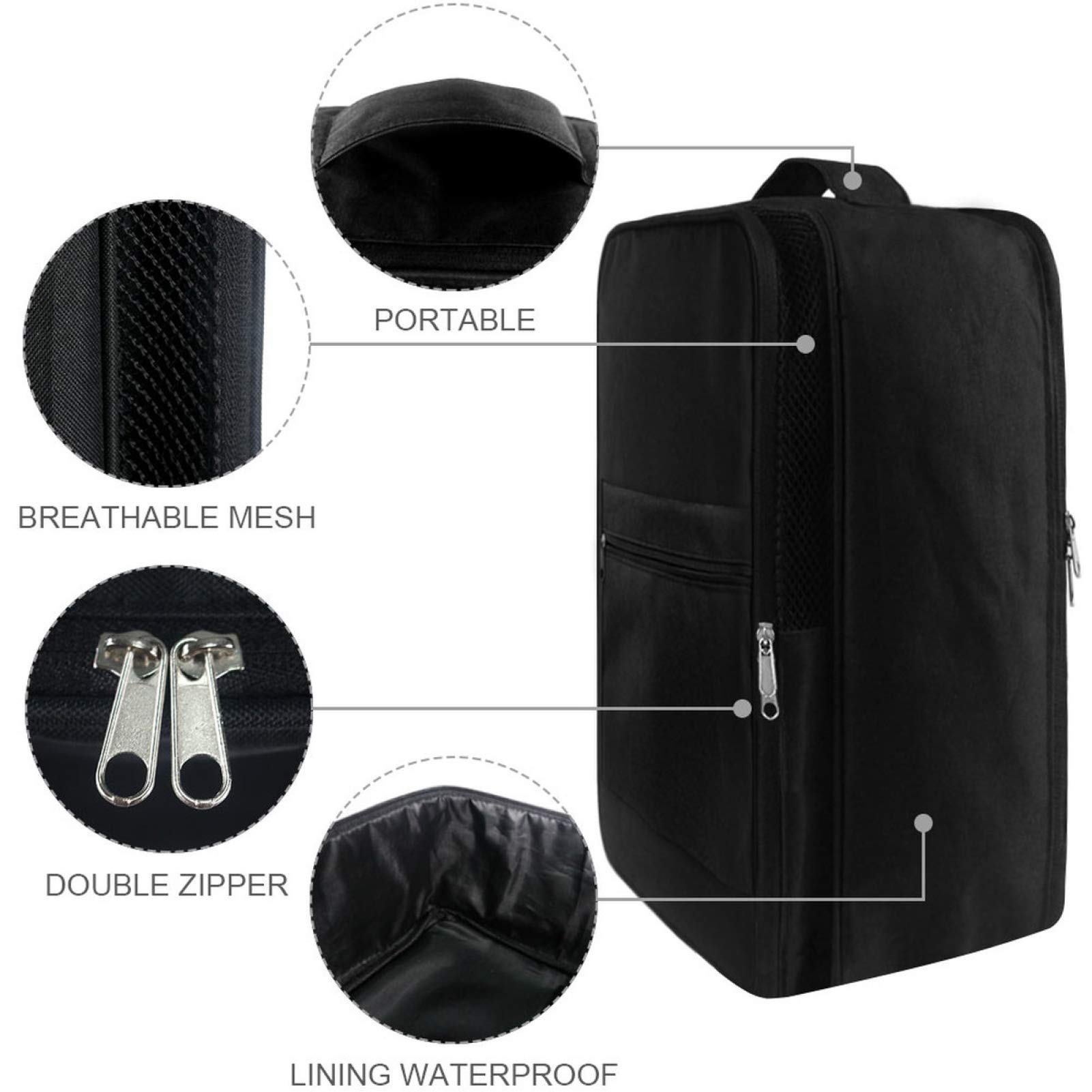 Nanmma Waterproof Shoe Box Bags Pouches Moon and Star for Travel Storage Organizer Bag