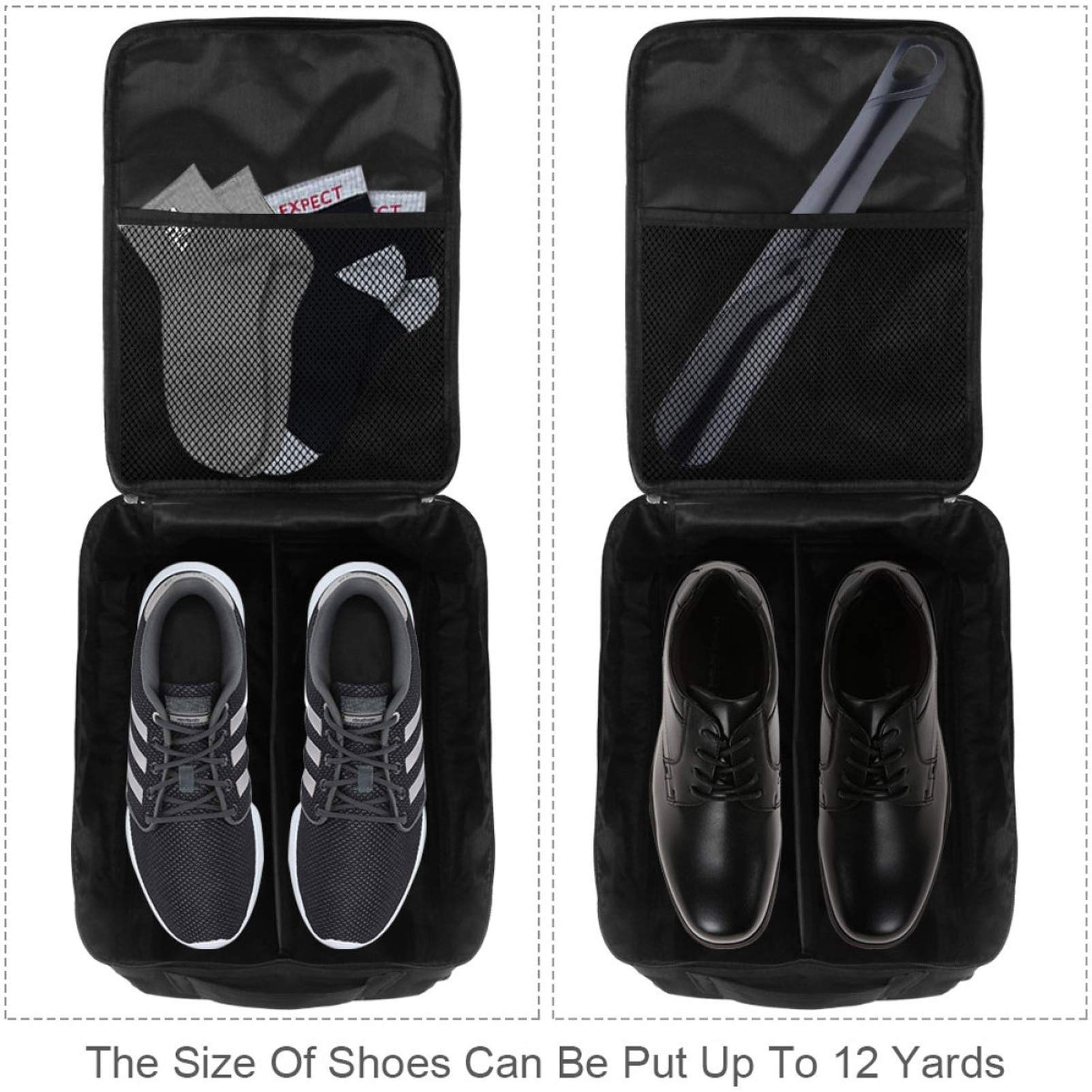 Nanmma Waterproof Shoe Box Bags Pouches Moon and Star for Travel Storage Organizer Bag
