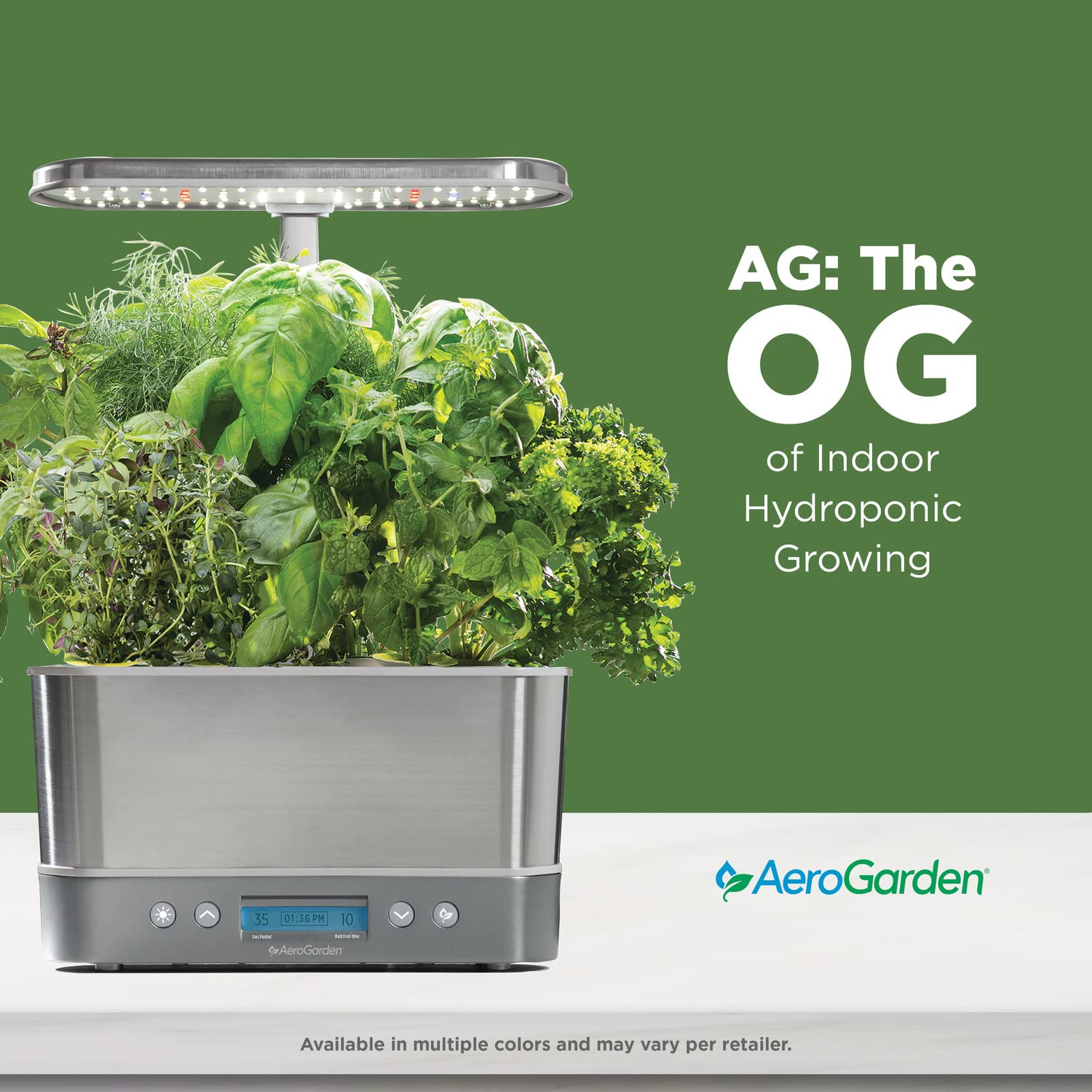 AeroGarden Harvest Elite Indoor Garden Hydroponic System with LED Grow Light and Herb Kit + AeroGarden Grow Anything Seed Pod Kit