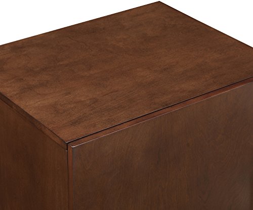 Crosley Furniture Everett Player Stand with Storage for Vinyl Records, Mahogany