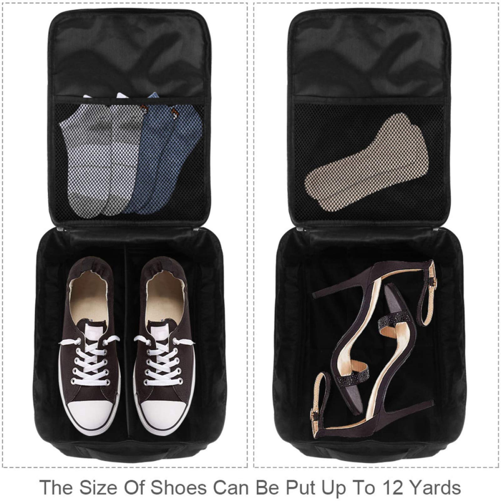 Nanmma Waterproof Shoe Box Bags Pouches Moon and Star for Travel Storage Organizer Bag