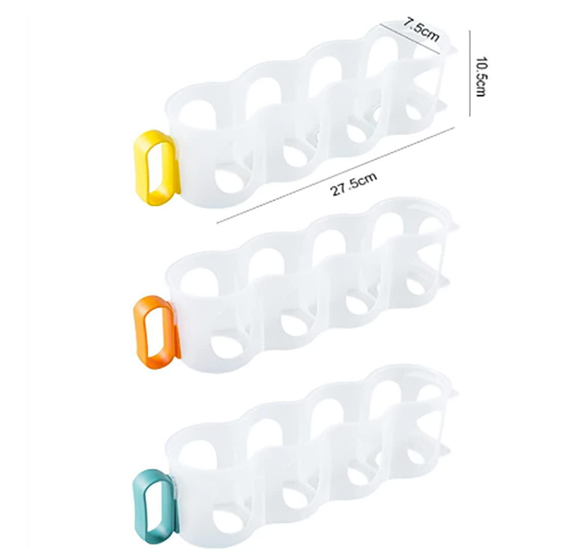 Refrigerator Organizer Bins Beverage Holder for Fridge, Freezer Soda Can Organizer for Refrigerator Shelf, Beer Can Holder, Fridge Storage Sliding Rack, Drink Can Dispensers (Blue), (LK-65)