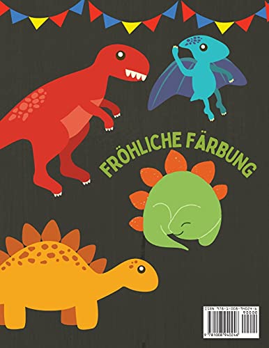Dinosaurier Malbuch für Kinder Alter 4-8: Tolles Geschenk für Jungen und Mädchen im Alter von 4 bis 8 Jahren Großformat 8,5 x 11" (German Edition)