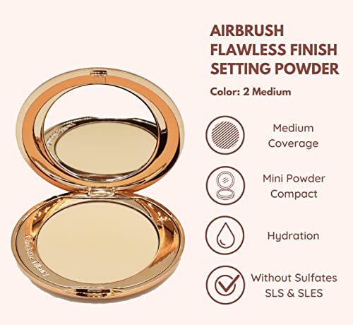 Air Brush Flawless Finish Perfecting Micro- Face Care for Charlotte Tilbury #2 Medium