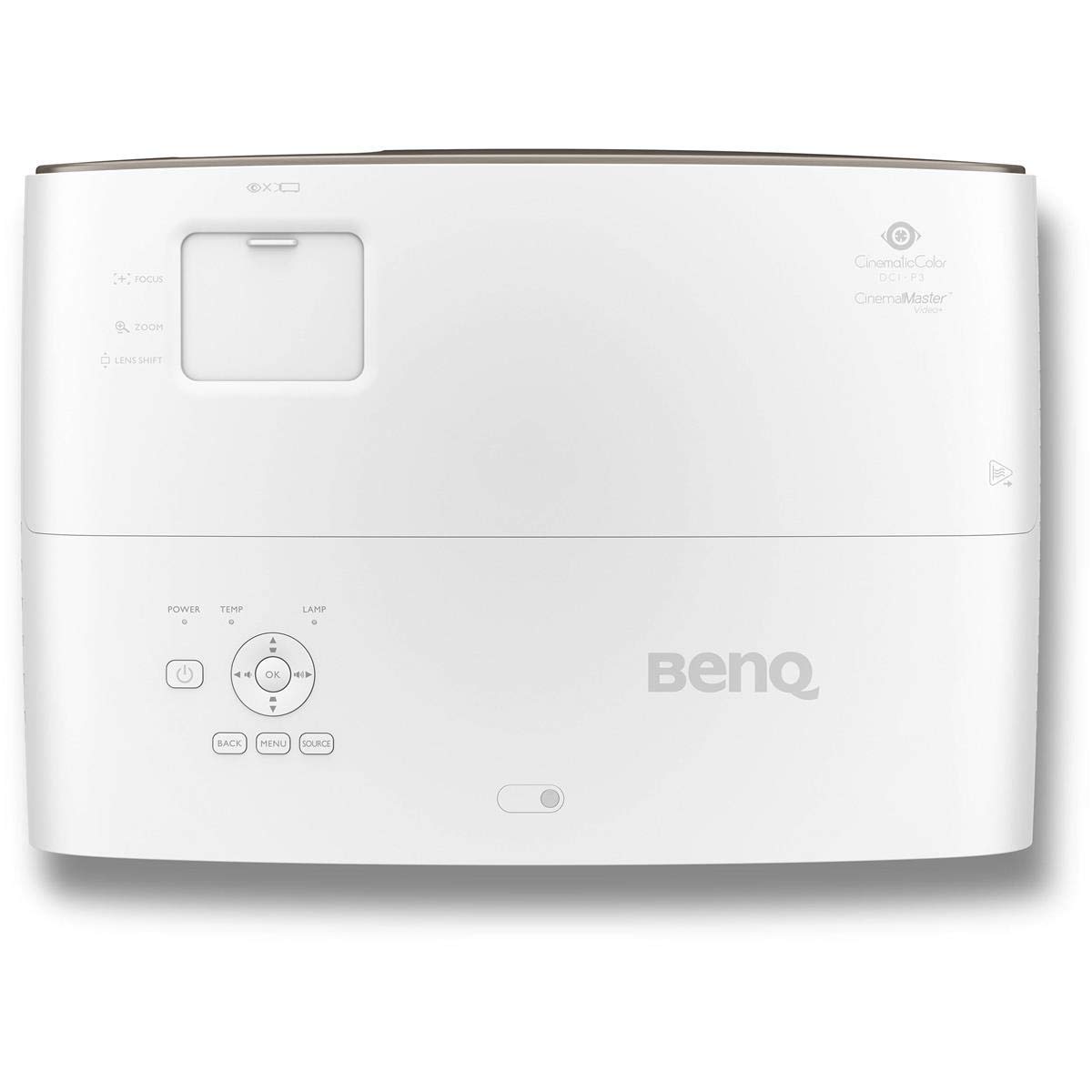BenQ HT3550i True 4K Smart Home Theater Projector powered by Android TV - Google Play - Wireless Projection - HDR-PRO - 95 percent DCI-P3, 100 percent Rec709 - Lens shift (Renewed)