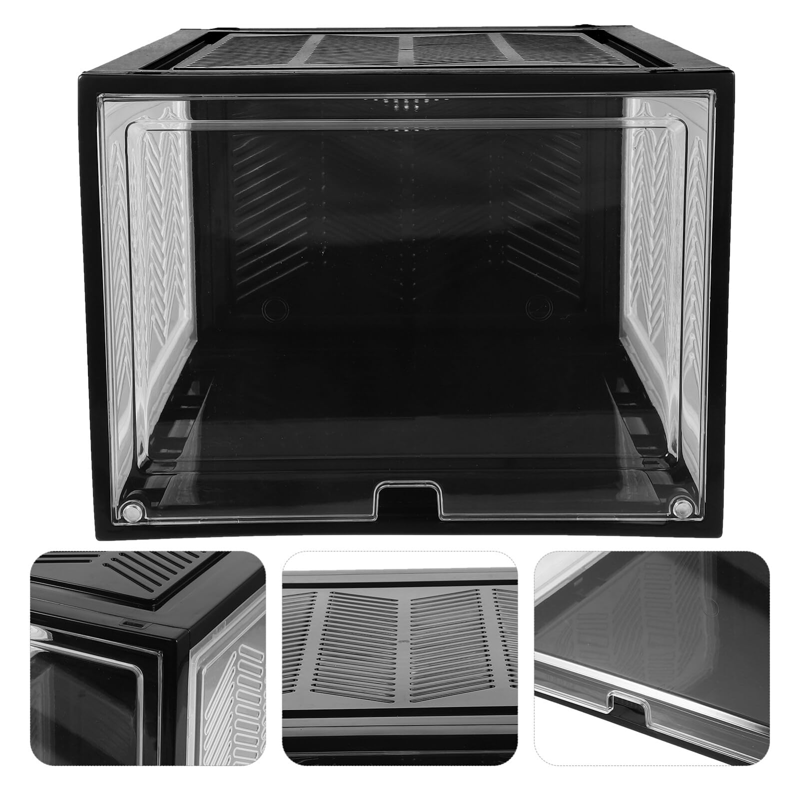 Alipis 2pcs Boxes Foldable Shoe Box Shoe Storage Case Shoe Storage Boxes Shoe Rack for Closet Shoes Boxes Shoe Rack Organizer Sneaker Storage Organizer for Cabinets Shoe Boxes for Home