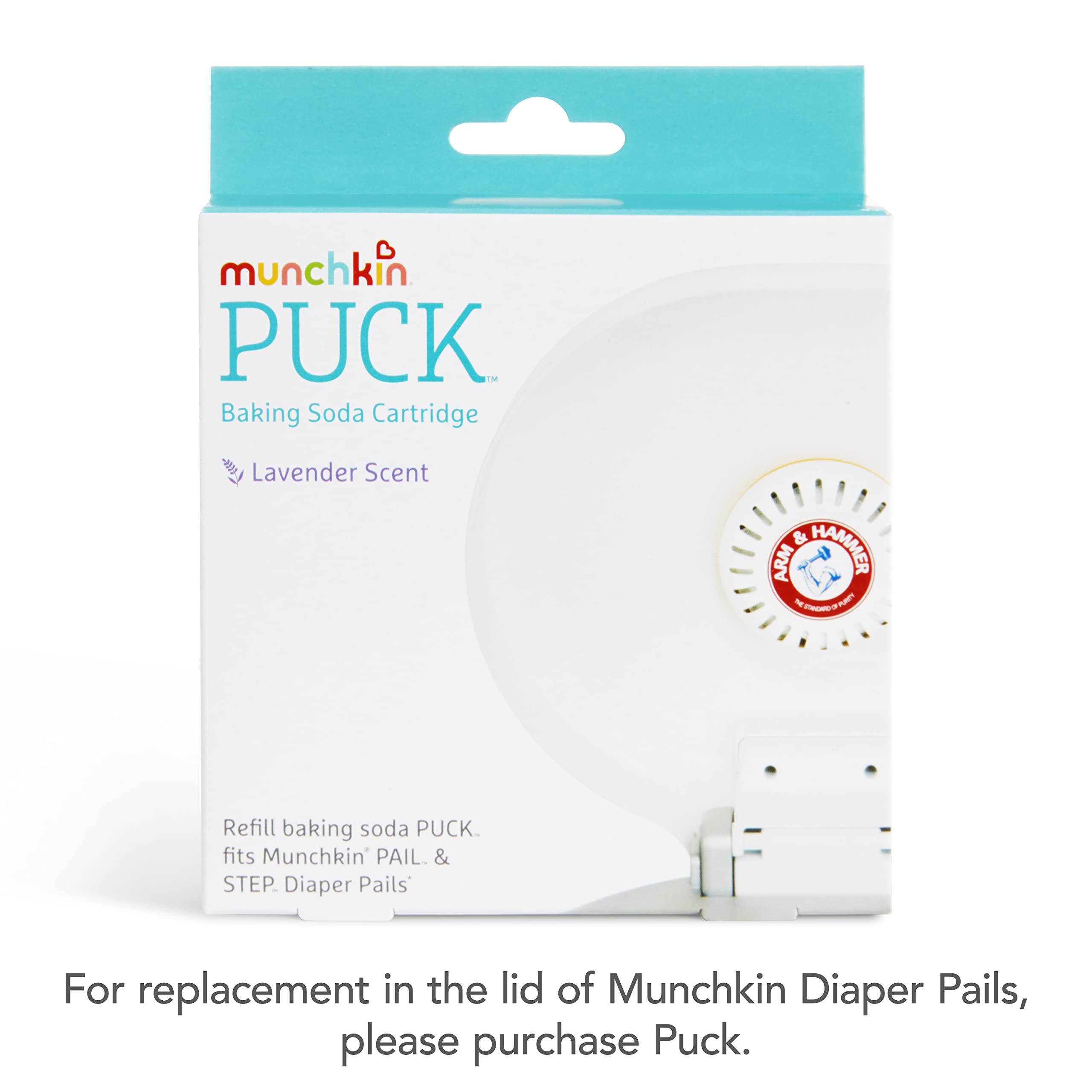 Munchkin Arm & Hammer Puck Baking Soda Cartridge, Lavender Scent