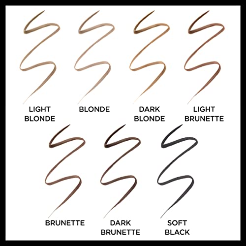 L'Oreal Paris Makeup Brow Stylist Definer Waterproof Eyebrow Pencil, Ultra-Fine Mechanical Pencil, Draws Tiny Brow Hairs and Fills in Sparse Areas and Gaps, Brunette, 0.003 Ounce (1 Count)