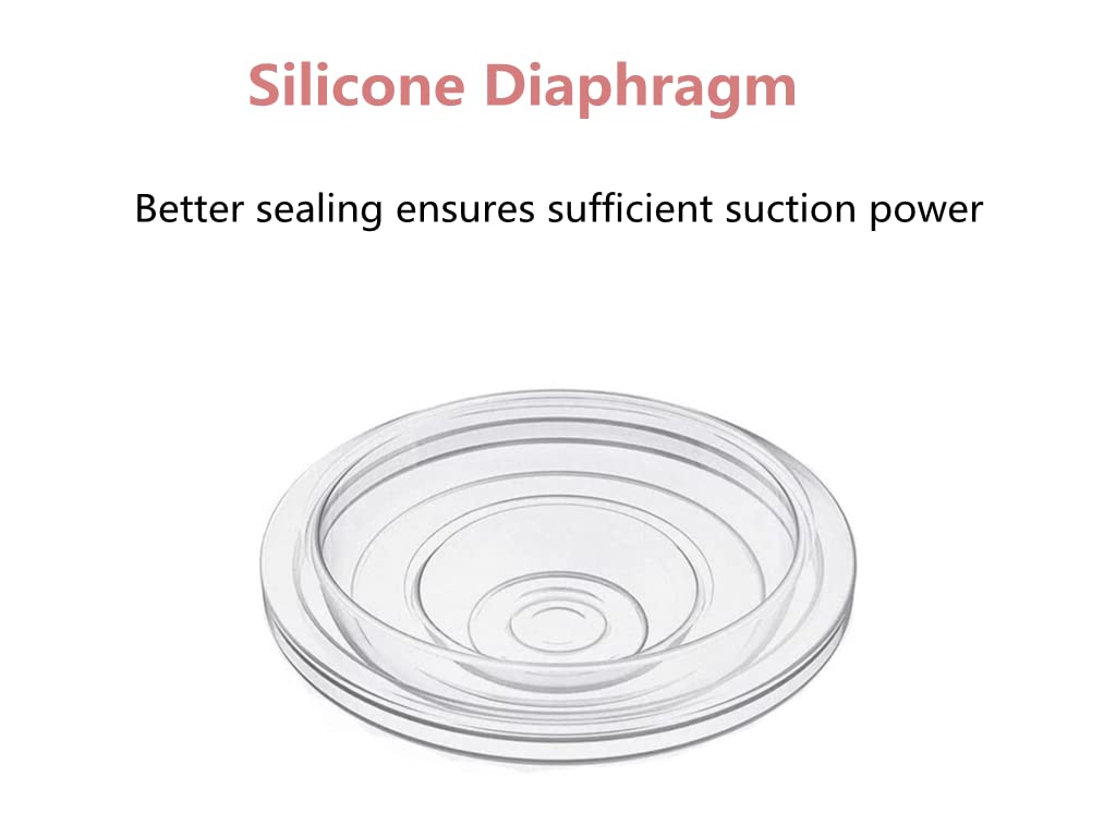 NAGRAN Duckbill Valves & Silicone Diaphragm for S9/S10/S12,Wearable Breast Pump Universal Duckbill Valve and Silicone Diaphragm Accessories (4 Piece Set)