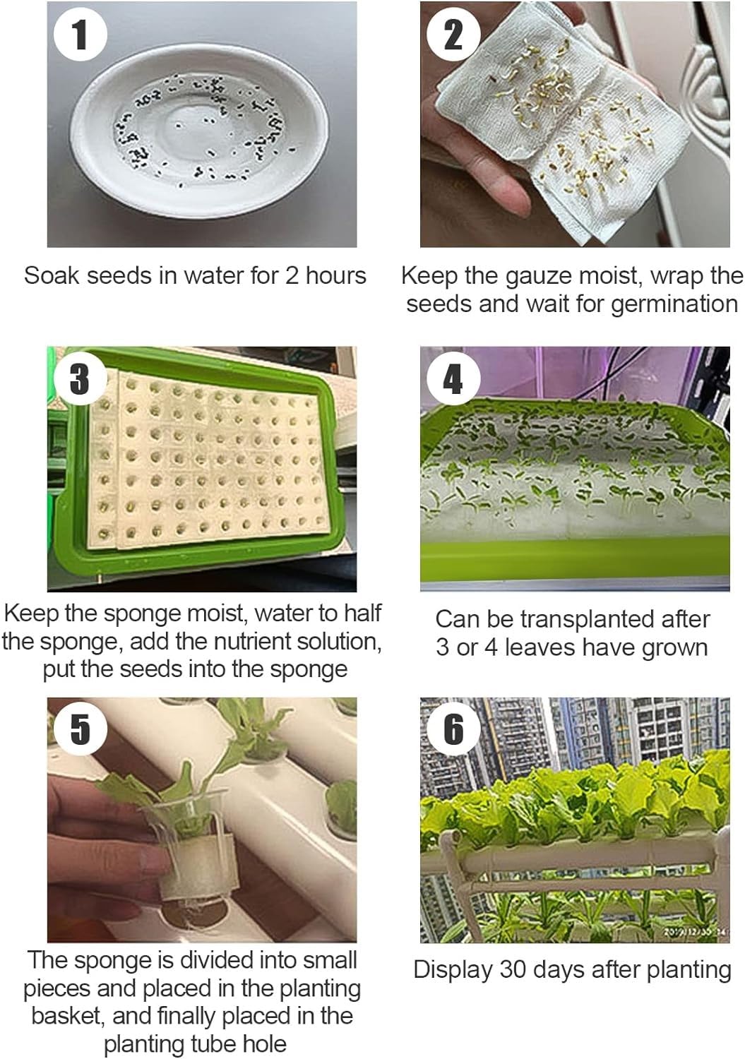 4 Layer Hydroponic Grow Kit with Wheels 108 Sites 12 Pipes Hydroponic Planting Equipment with Water Pump Hydroponic Growing System with Grow Baskets and Sponges