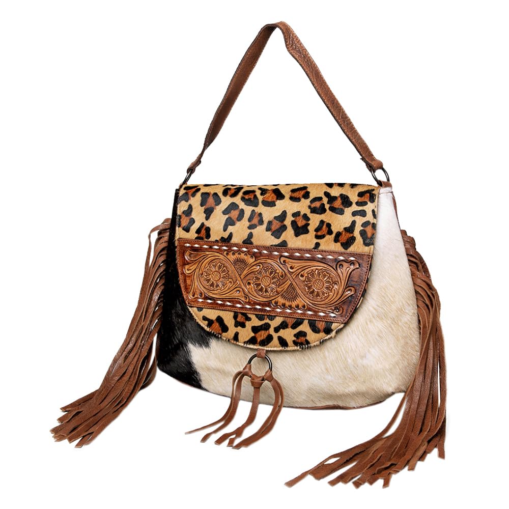 American Darling Cross Body Hand Tooled Hair on-Genuine Leather Western Women Bag Handbag Purse | Crossbody Bag for Women | Cute Crossbody Bag | Crossbody Purse
