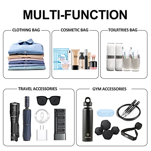 YAMIU 12PCS Shoe Bags for Travel - Large Dustproof Drawstring Shoes Pouch Packing Organizers for Men & Women, Black