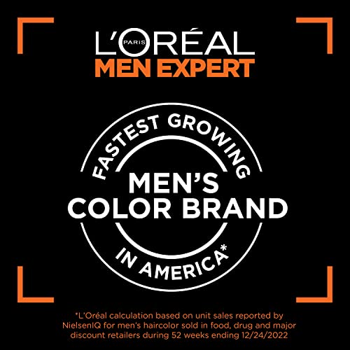 L’Oreal Paris Men Expert One Twist Mess Free Permanent Hair Color, Mens Hair Dye to Cover Grays, Easy No Mix Ammonia Free Application, Dark Blonde 07, 1 Application Kit