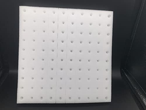 LAPOND 100Pcs Hydroponic Sponge Planting Gardening Tool Square Seedling Sponges for Small Bud Growth or Grow Seedlings