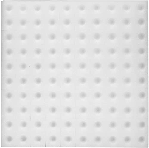 LAPOND 100Pcs Hydroponic Sponge Planting Gardening Tool Square Seedling Sponges for Small Bud Growth or Grow Seedlings
