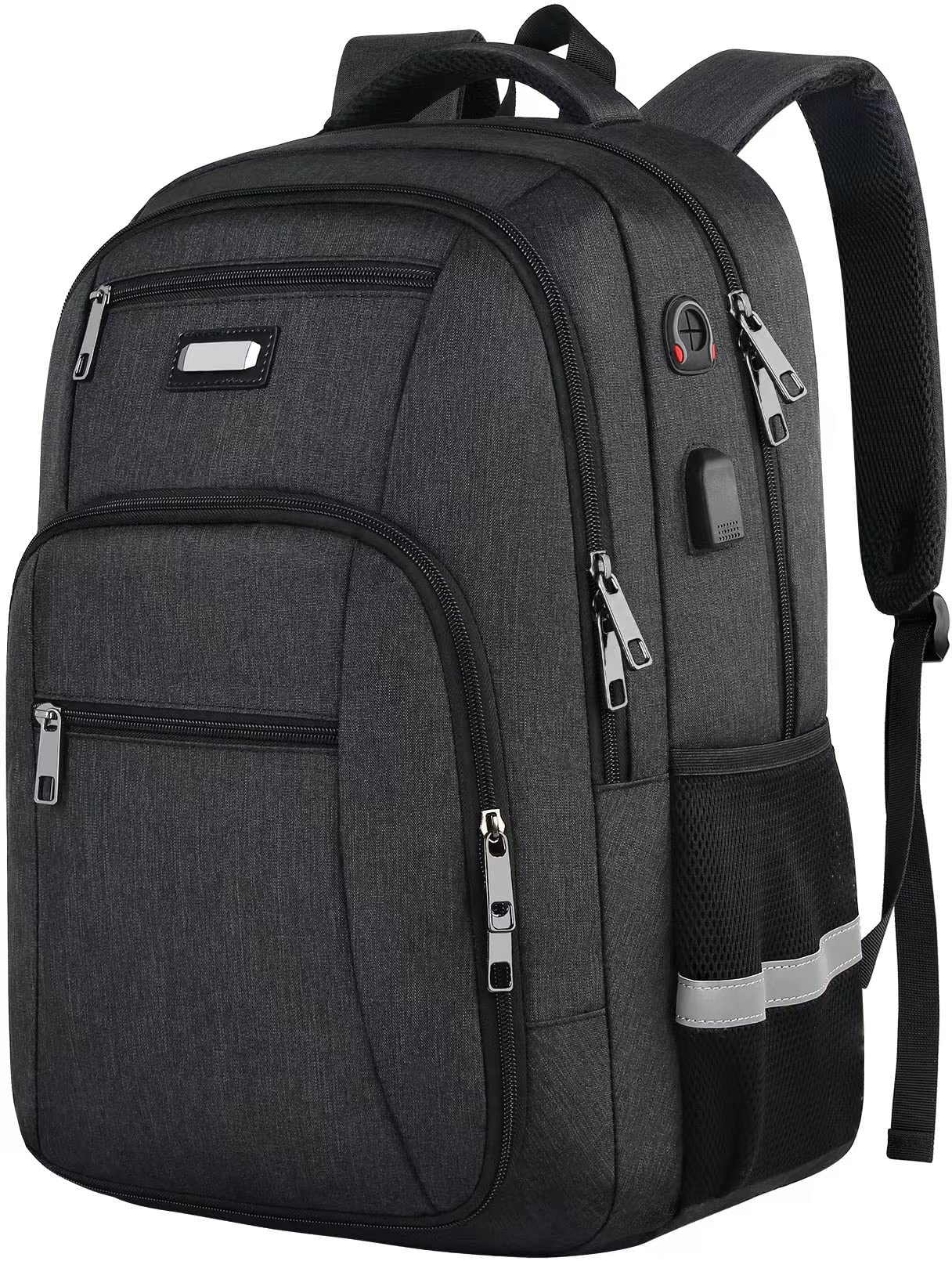 Travel Laptop Backpack, 17 Inch Extra Large College School Bookbag,RFID Anti Theft Slim Business Airplane Approve Laptops Backpack with USB Charging Port, Computer Bag for Women Men Fits Notebook