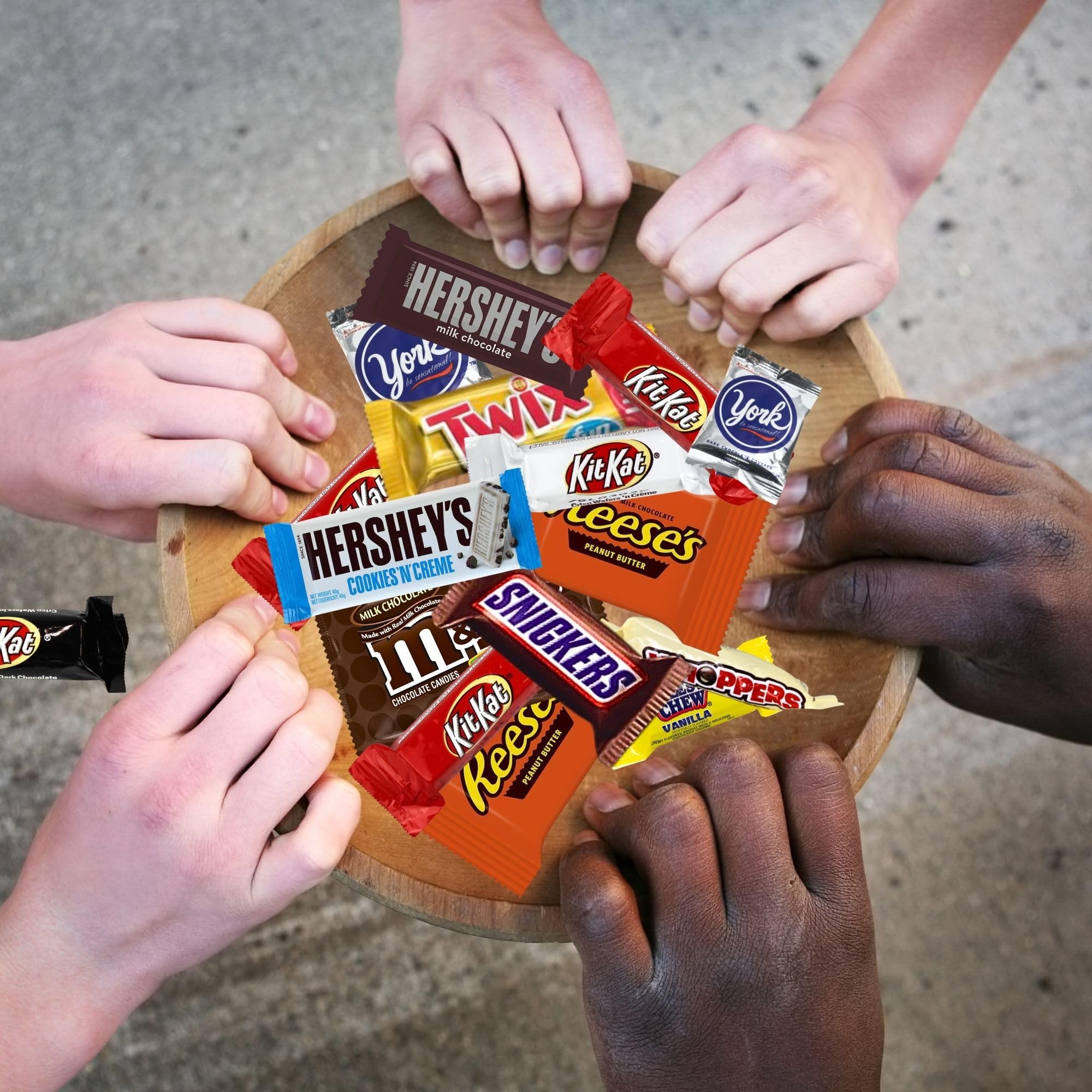 ULTIMATE Assorted 4 Lb. Chocolate Candy Variety Pack, Bulk Mega Candy Mix, Fun Size Assortment, Individually Wrapped Minis, Great for Easter Basket Fillers & Egg Hunts, Parties, Parades & Pinatas! (All Time Favorites, 4 Lbs.)