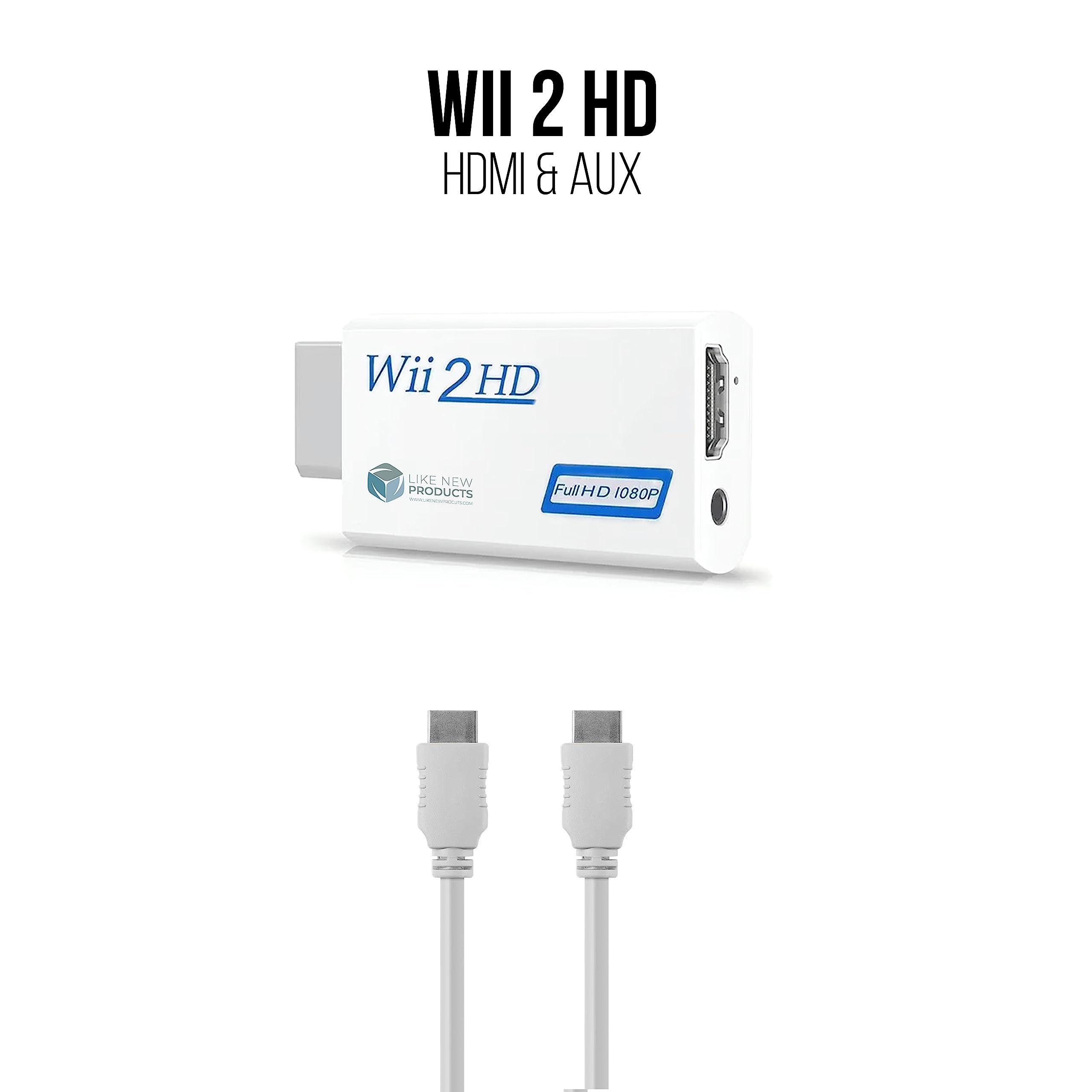 Nintendo Wii Console, White HDMI Bundle (Renewed)