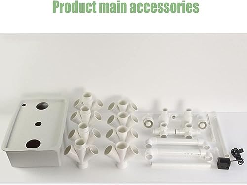 Tower Planting System 16/24/32 Holes Aquaponics Growing System Fruits and Vegetables Aeroponics Kit with Moisturizing Pump, Adapter, Mesh Pots(Size:4columns)
