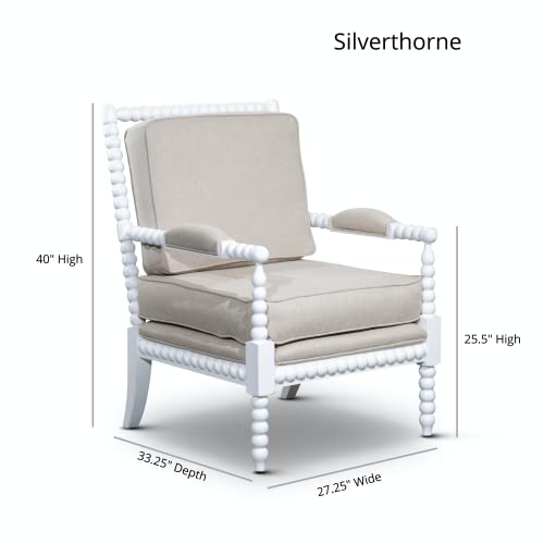 DTY Indoor Living Silverthorne Spindle Chair, Espresso, Charcoal