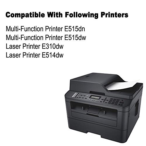 Compatible E310 Toner Cartridge Replacement for Use in Dell E514dw Dell E515dw Dell E515dn for Brother E310 E514 E515 E310dw(Black,2-Pack)