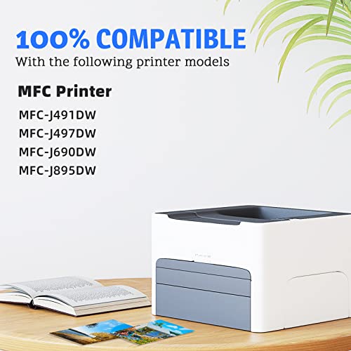 LC3013 Compatible Replacement for Brother LC3013 LC3011 3013 3011 Ink Cartridges Work with MFC-J491DW MFC-J497DW MFC-J690DW MFC-J895DW Printer(4BK,2C,2M,2Y,10Packs)