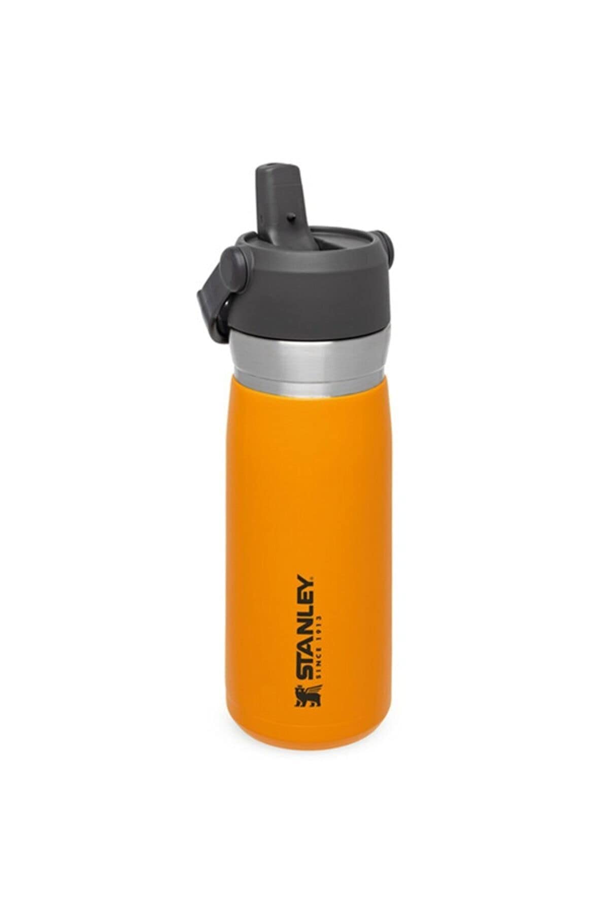 STANLEY IceFlow Stainless Steel Water Bottle with Straw 0.65L - Keeps Cold For 12+ Hours - Leakproof Insulated Water Bottles - BPA-Free Thermal Flask - Dishwasher Safe - Saffron