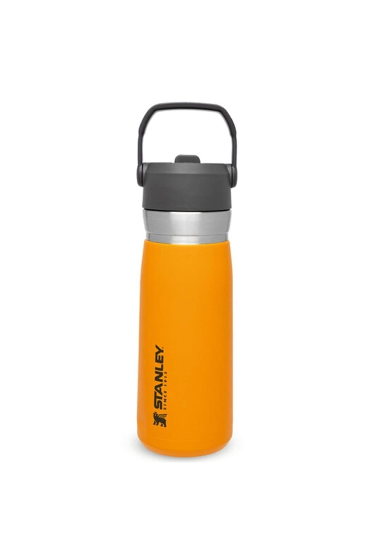 STANLEY IceFlow Stainless Steel Water Bottle with Straw 0.65L - Keeps Cold For 12+ Hours - Leakproof Insulated Water Bottles - BPA-Free Thermal Flask - Dishwasher Safe - Saffron