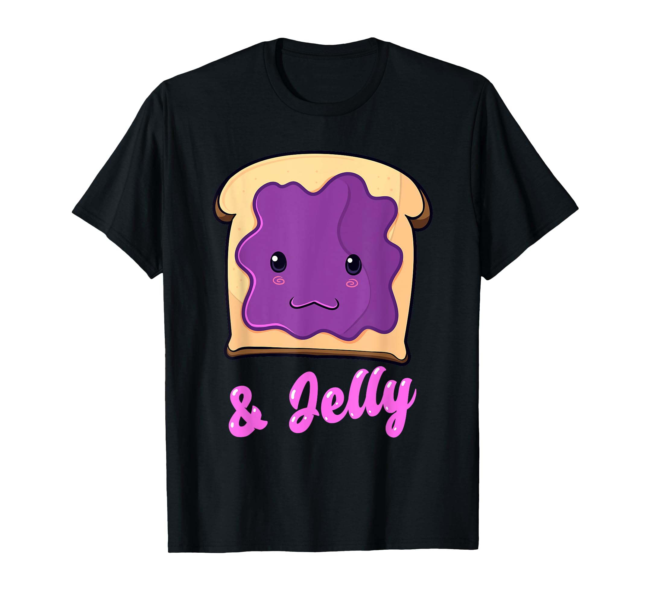 Kawaii PB&J Peanut Butter & Jelly Matching Blueberry Jam T-Shirt