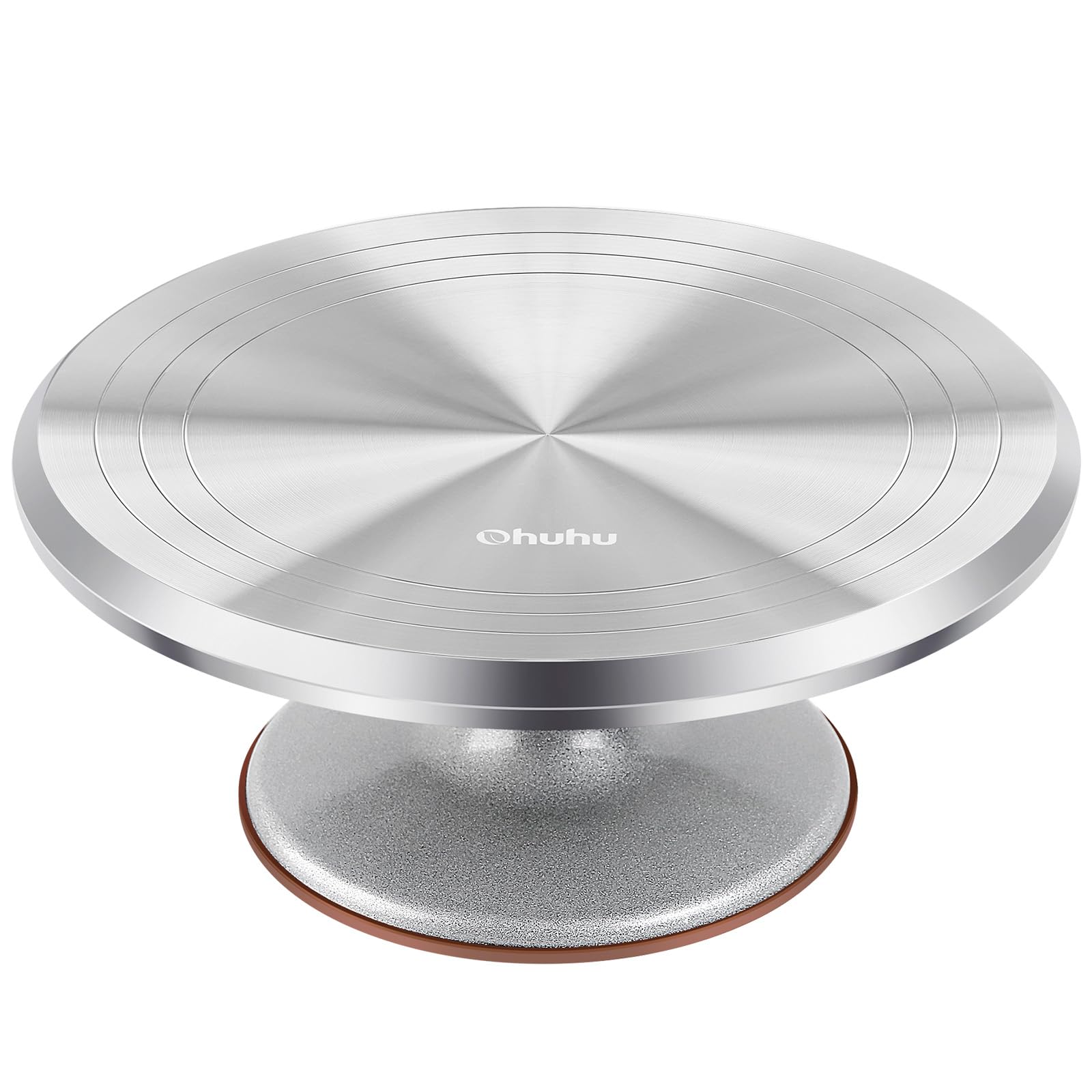 Cake Stand, Ohuhu Aluminium 12''Cake Turntable Decorating Bakery Supplies - BPA-Free Frosting Spinner Rotating Revolving Lazy Susan