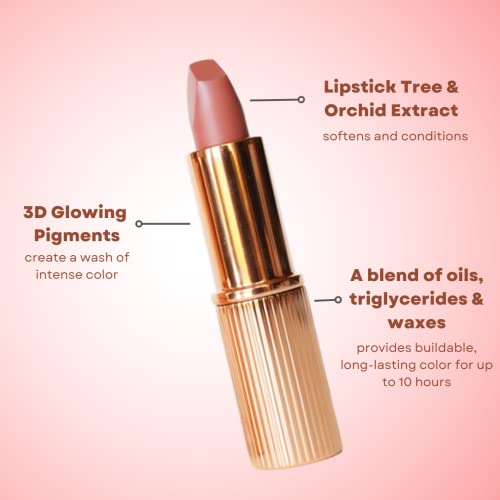 CHARLOTTE TILBURY Iconic Mini Lip Trio Kit - Pillow Talk, Walk of No Shame, Supermodel 0.03 Ounce (Pack of 3)