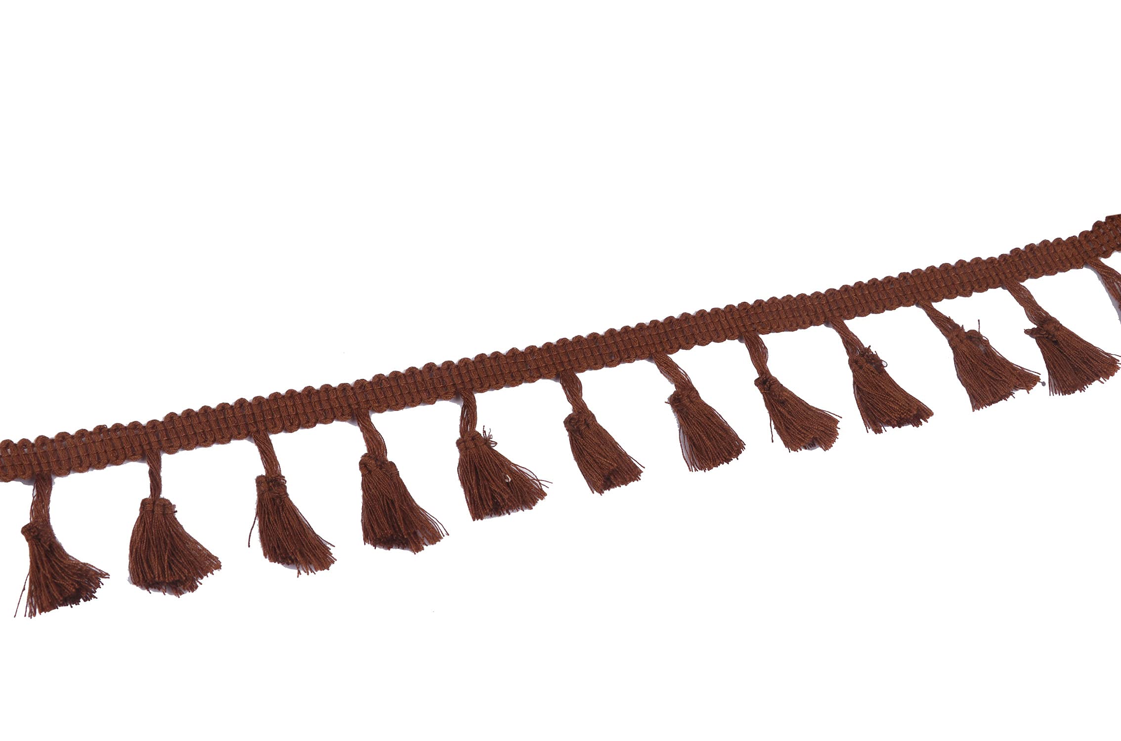 YYCRAFT 10 Yards Tassel Fringe Trim Ribbon for Curtain Clothes Sewing Craft(Brown)