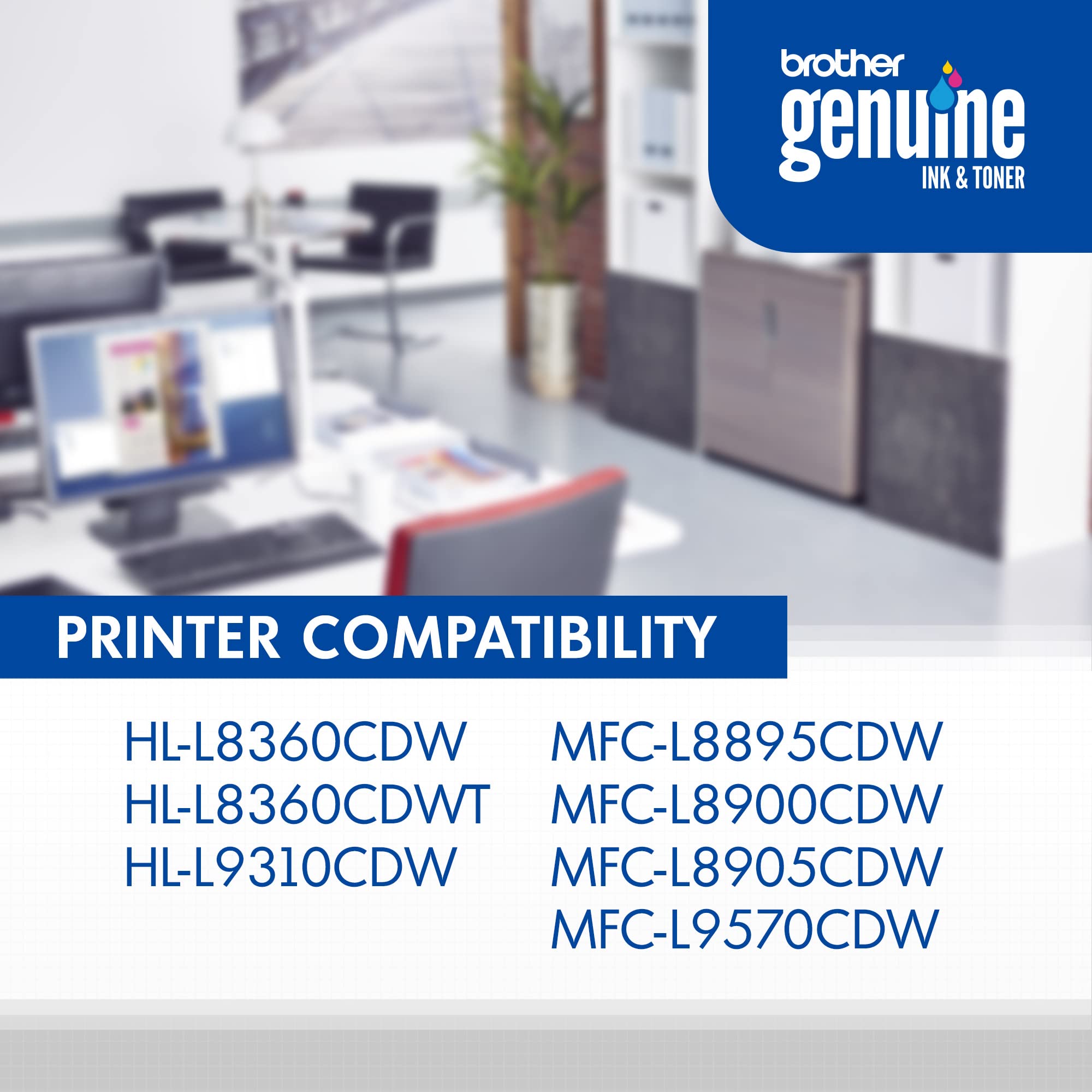 Brother TN-436C HL-L8360 L9310 MFC-L8900 L9570 Toner Cartridge (Cyan) in Retail Packaging